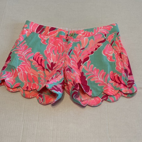 Lilly Pulitzer | Shorts | Lilly Pulitzer Vibrant Colors Buttercup Knit Short Blue Love Birds ...